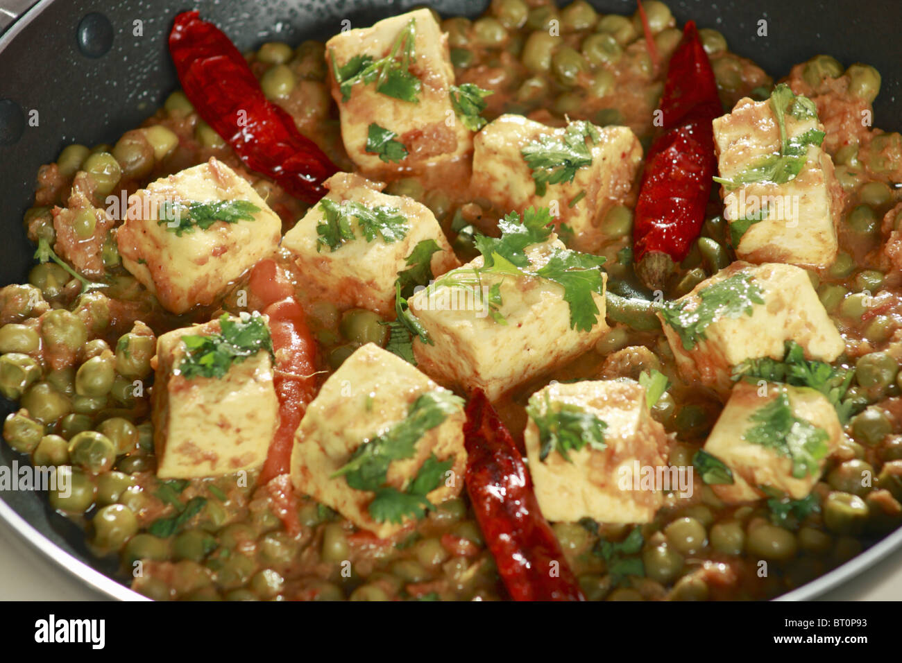 Mattar Paneer is a popular main course Indian dish made with green peas ...