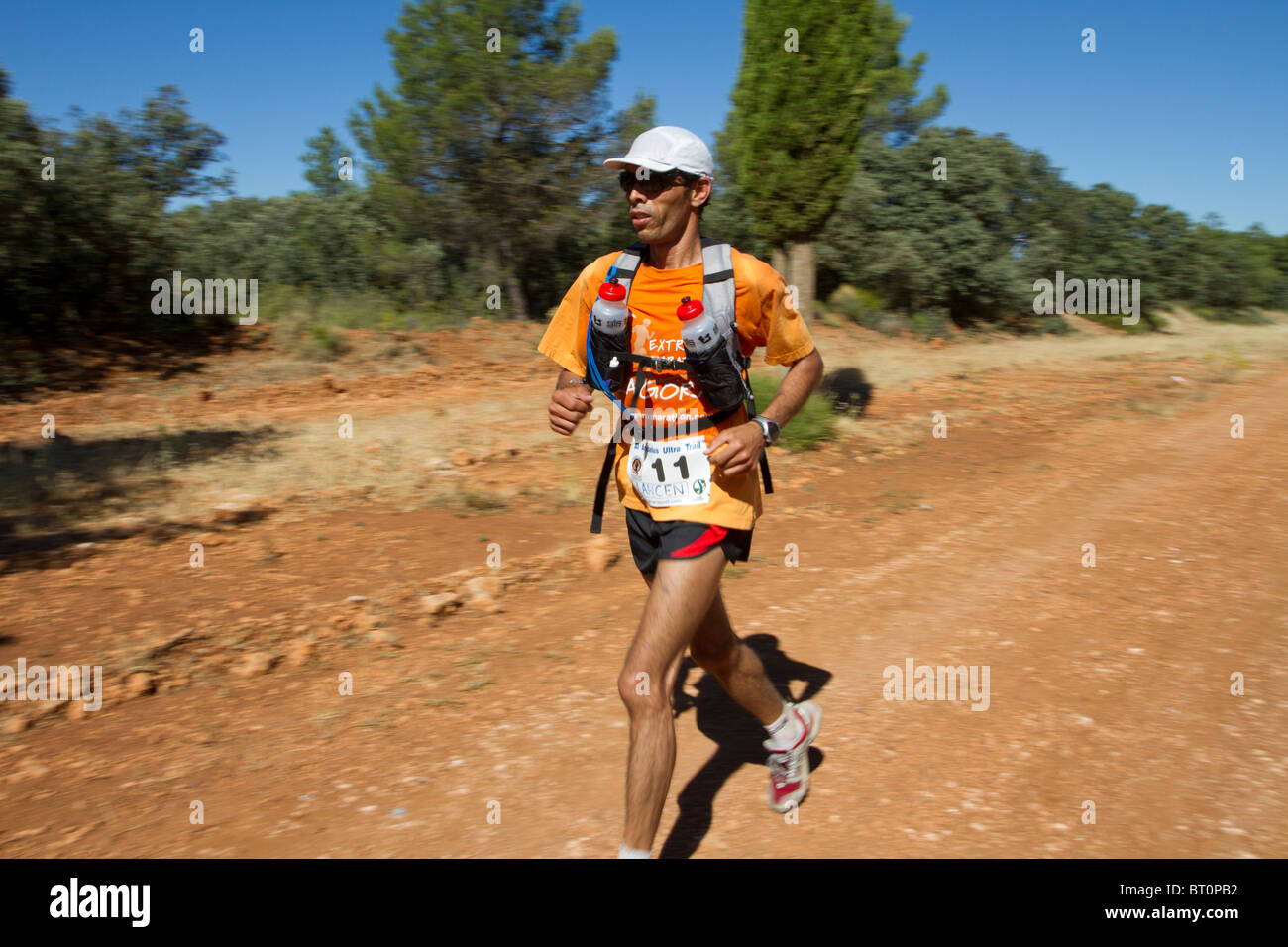 Moroccan extreme distance runner Lahcen Ahansal, winner of the 2010 Al ...