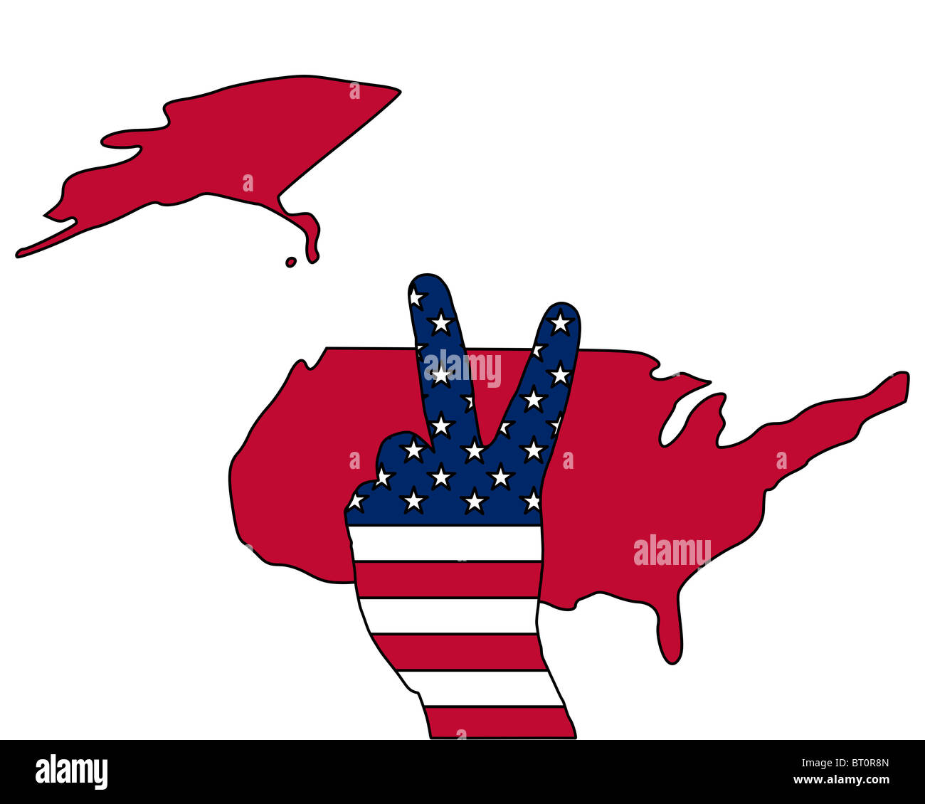 American hand signal Stock Photo - Alamy