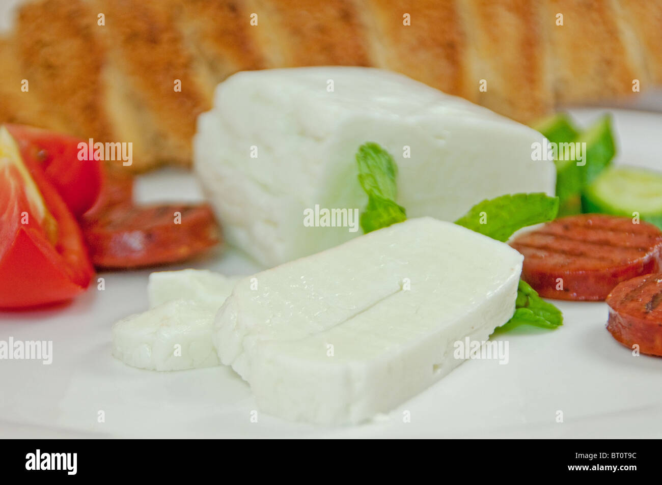 Cypriot Halloumi Cheese Stock Photo - Alamy