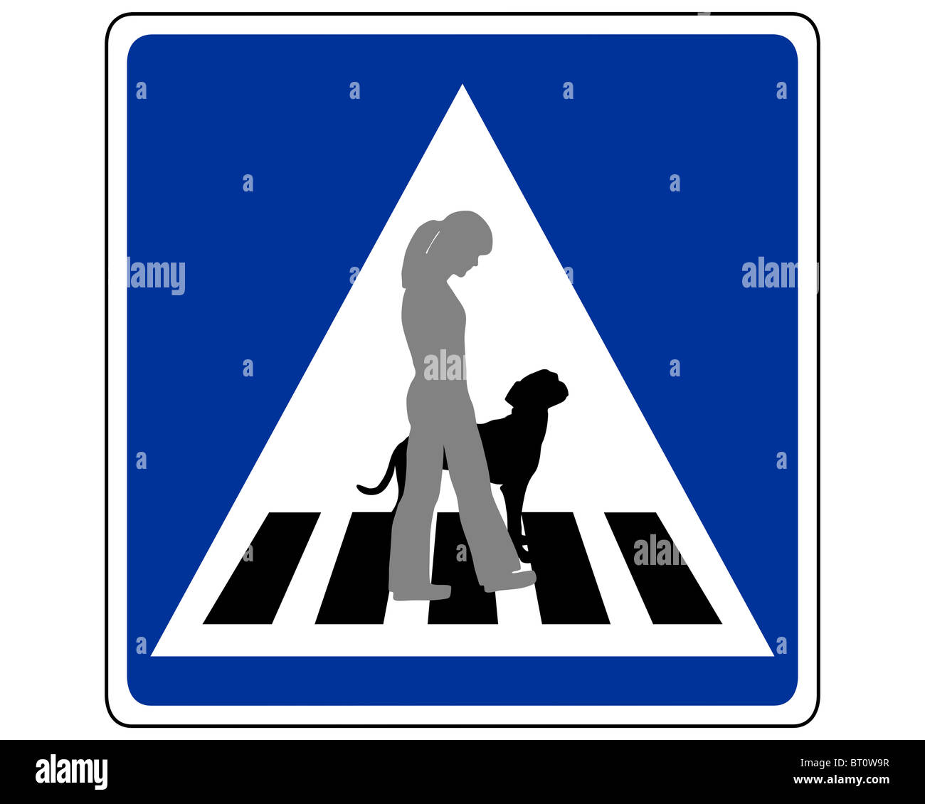 Traffic sign for dogs Stock Photo - Alamy