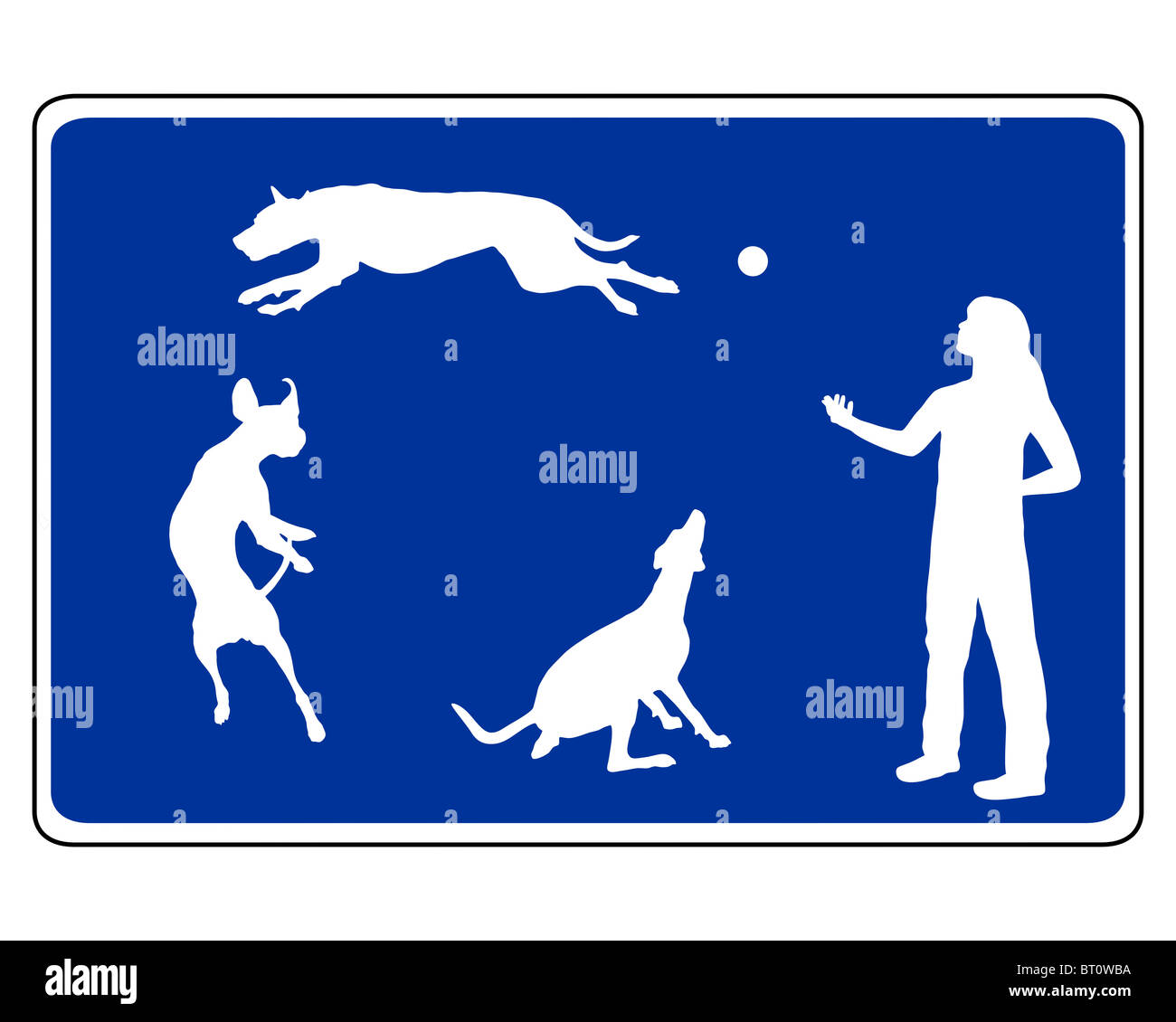 Traffic sign for dogs Stock Photo - Alamy