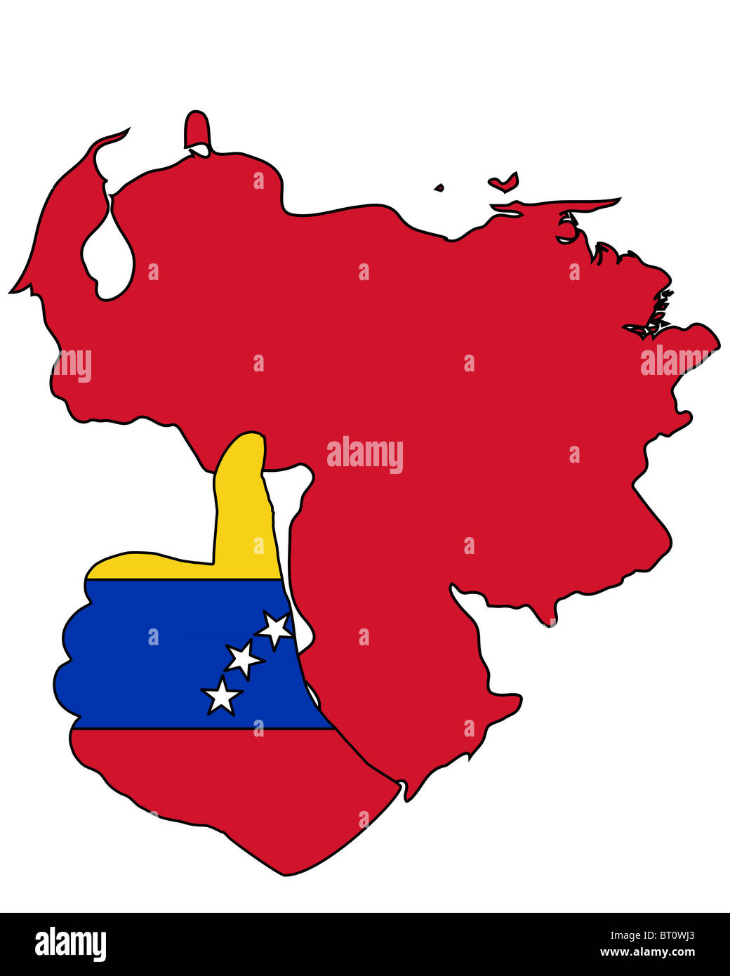 Venezuela hand signal Stock Photo - Alamy