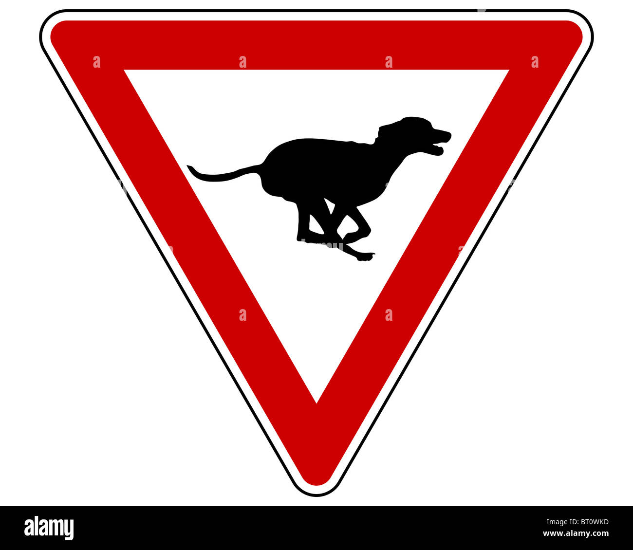 Traffic sign for dogs Stock Photo - Alamy
