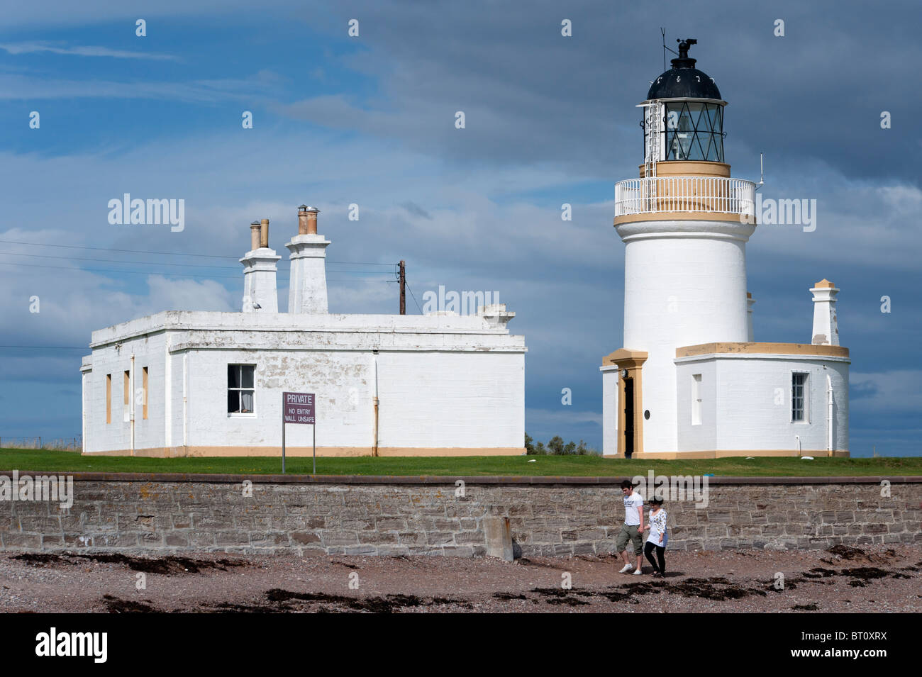 The lighthouse at Chanonry Point Stock Photo - Alamy