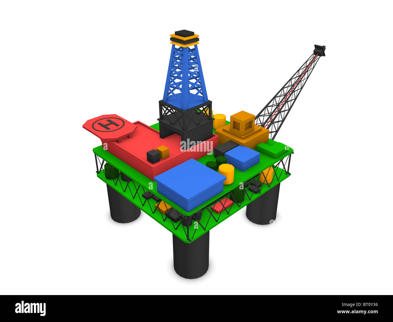 Drilling pad Cut Out Stock Images & Pictures - Alamy