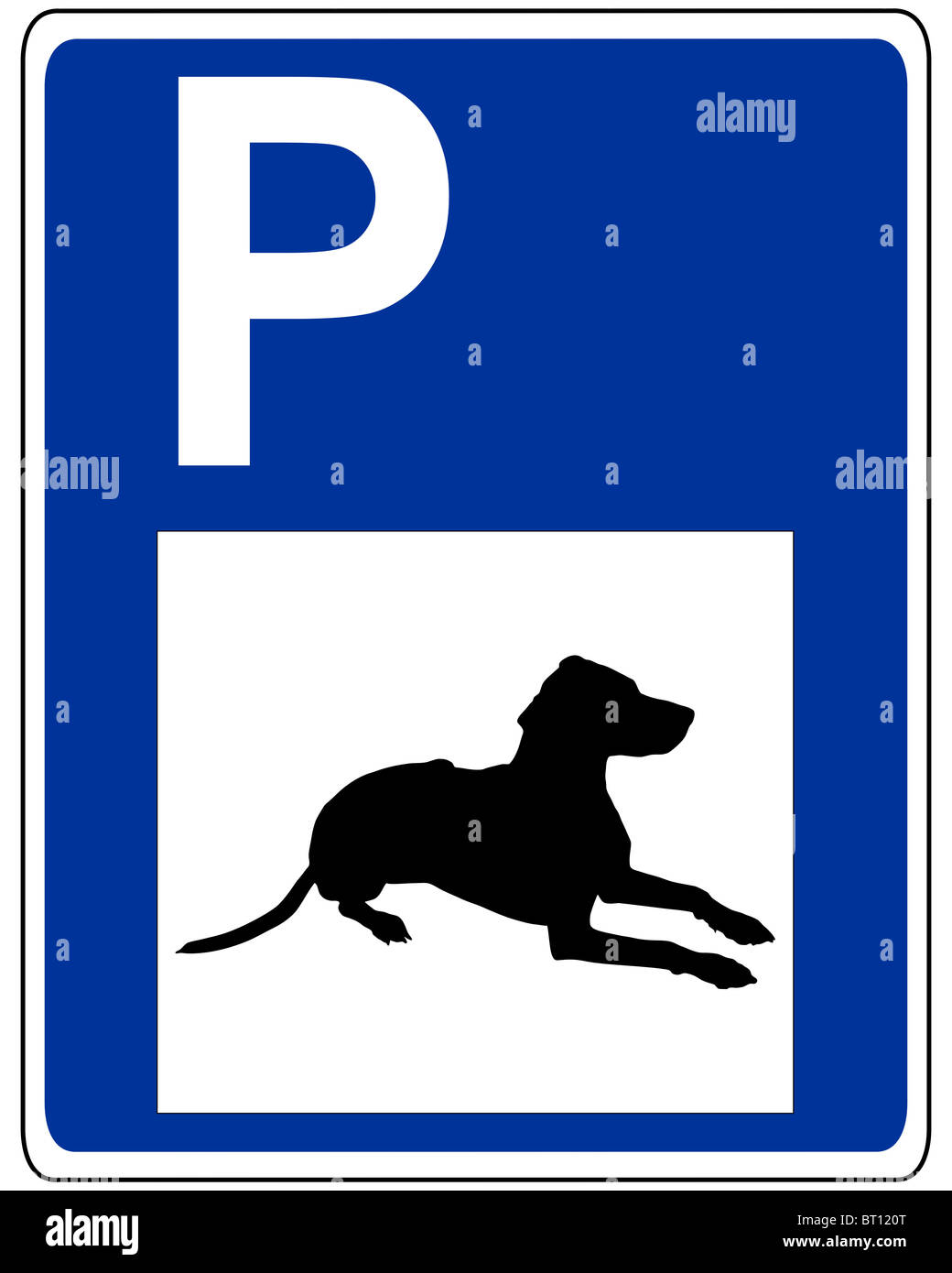 Traffic sign for dogs Stock Photo - Alamy