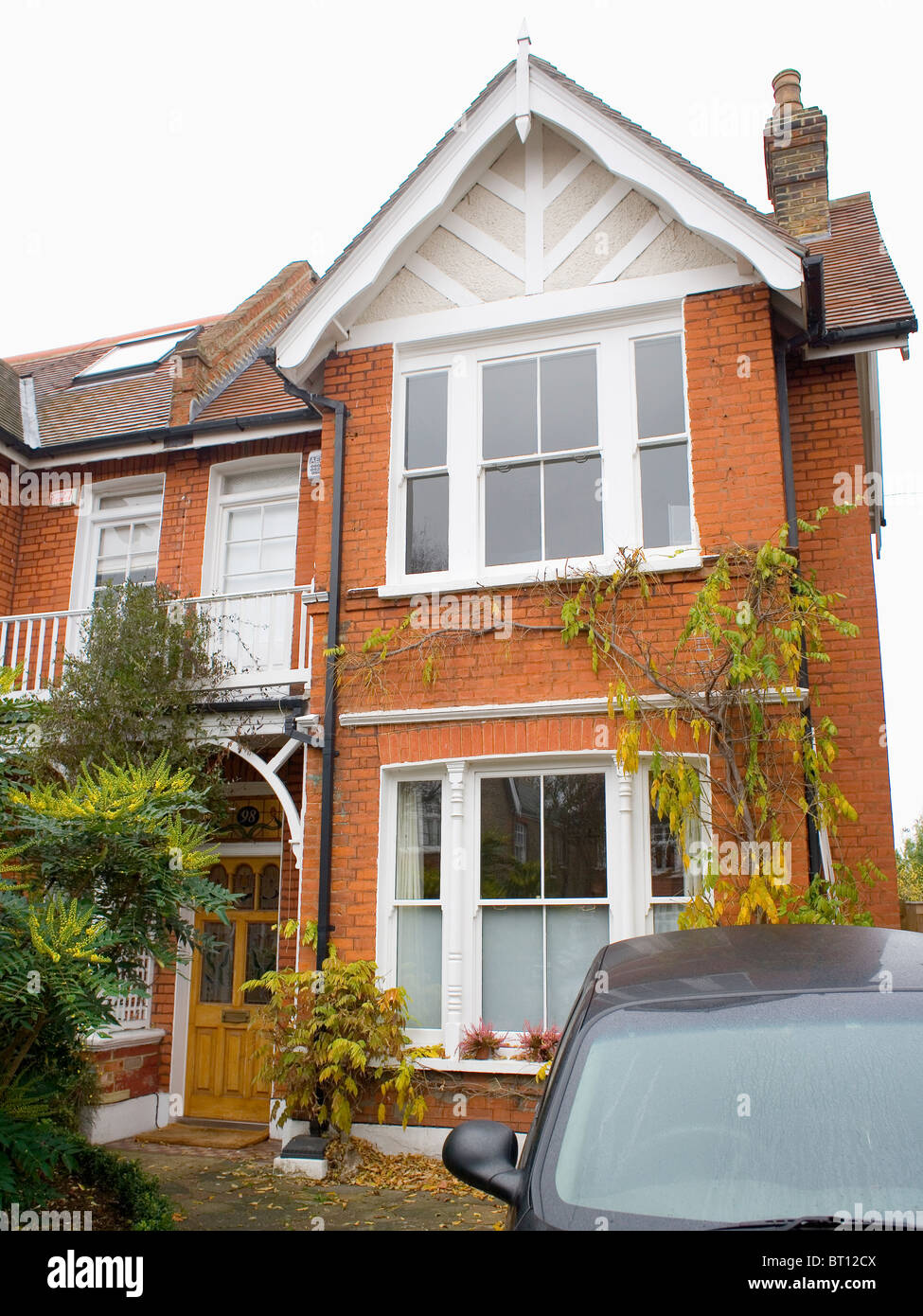 Well-maintained brick-built semi-detached Edwardian town-house Stock ...