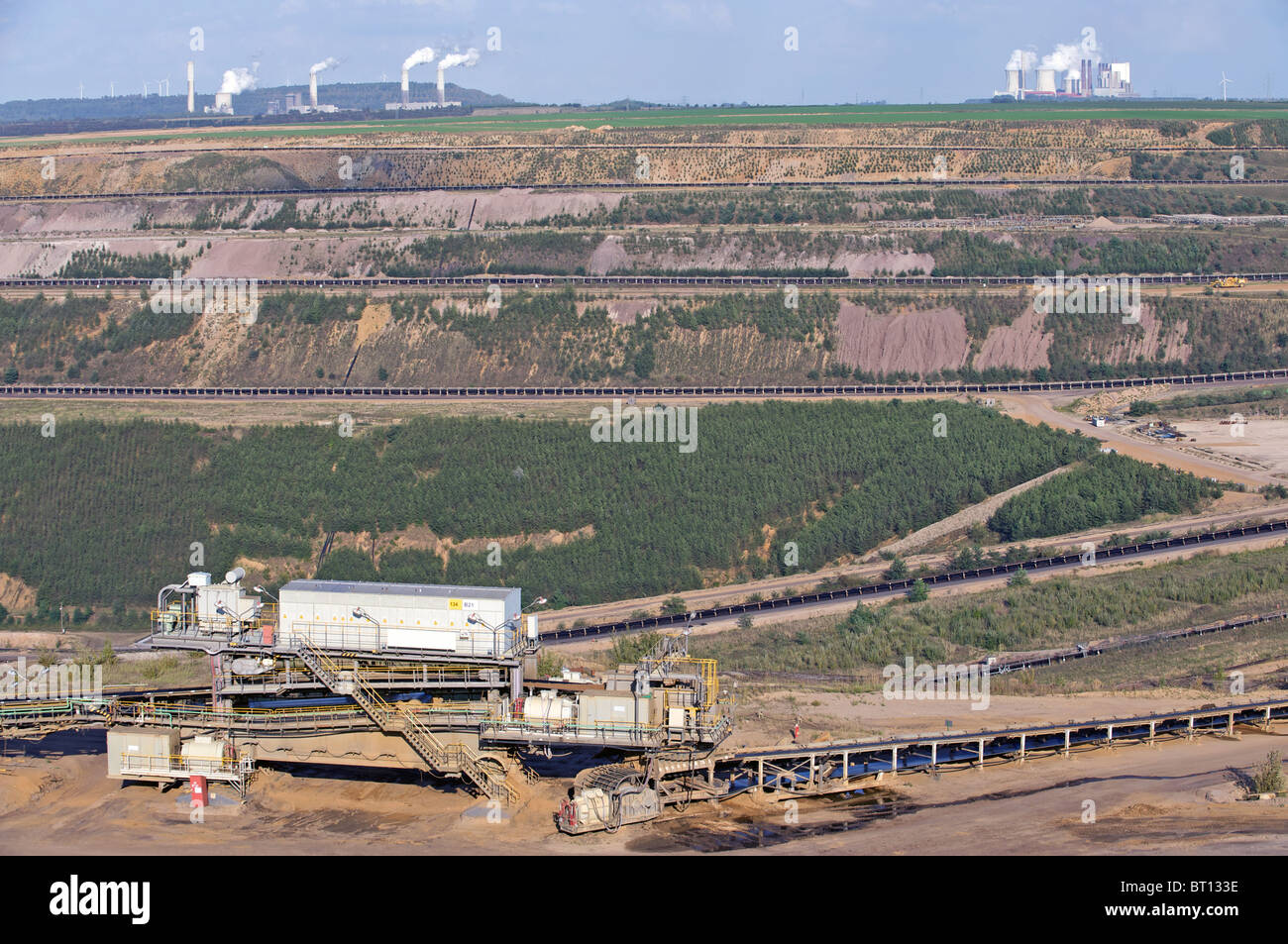 Open-cast coal mine, Germany Stock Photo - Alamy