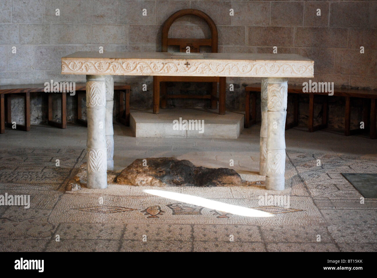 Israel, tabgha, Church of Heptapegon Stock Photo - Alamy