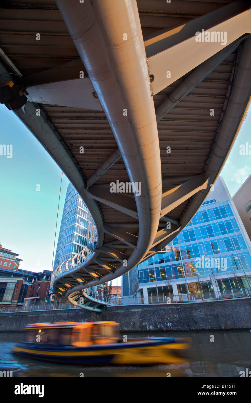 Bristols Valentines Bridge viewed from the unusual angle from under the ...