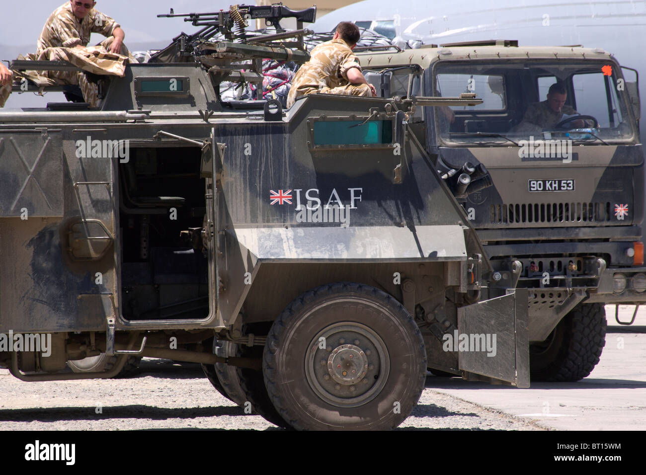 ISAF soldiers at Kabul airport Stock Photo - Alamy