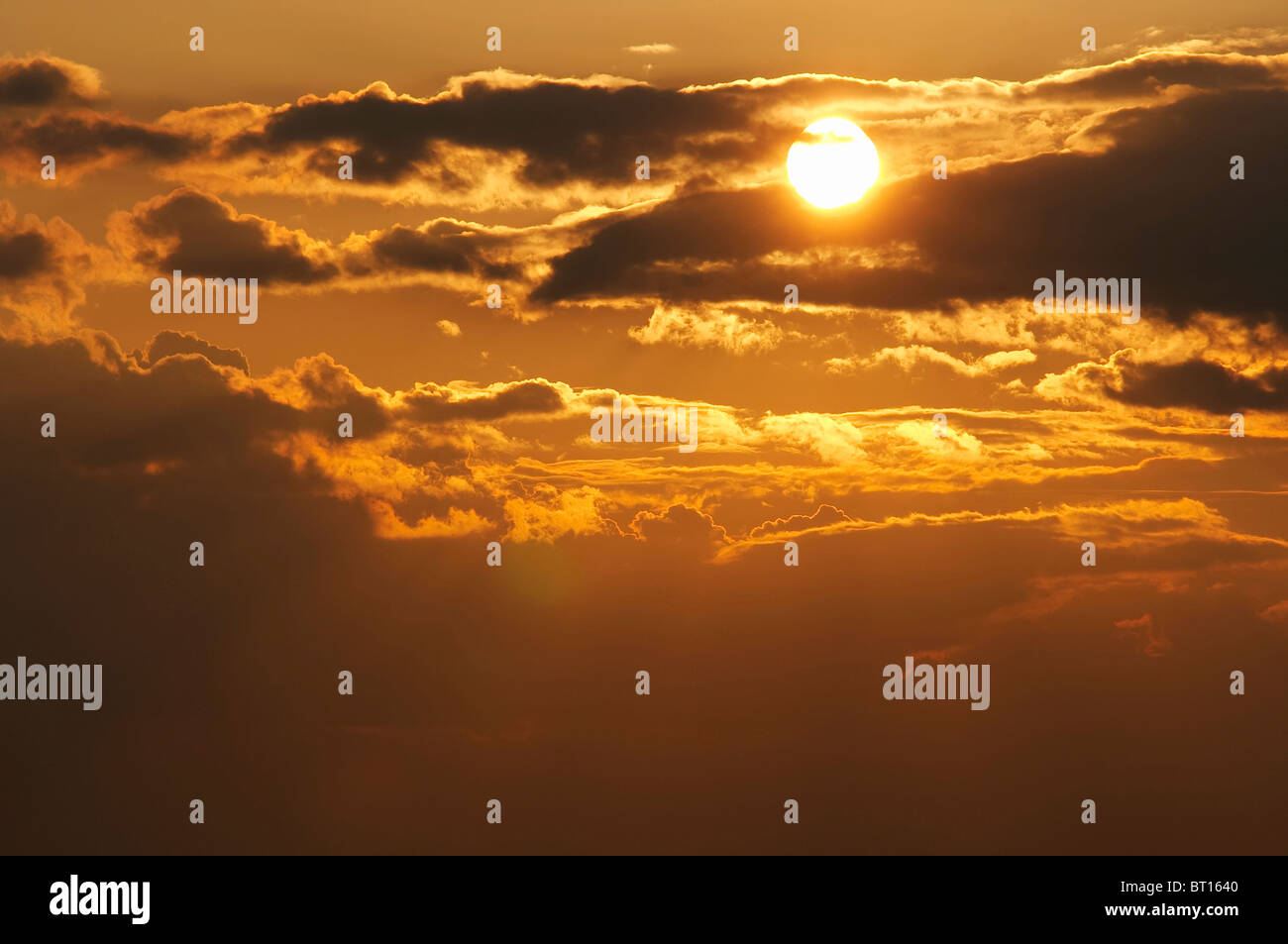 sky - sun and sunset Stock Photo - Alamy