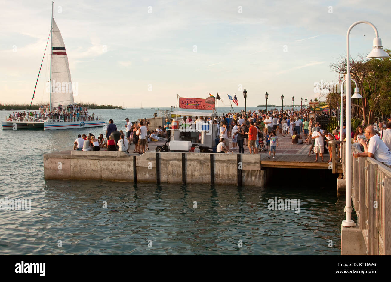Sunset Celebration at Mallory Square Stock Photo - Alamy