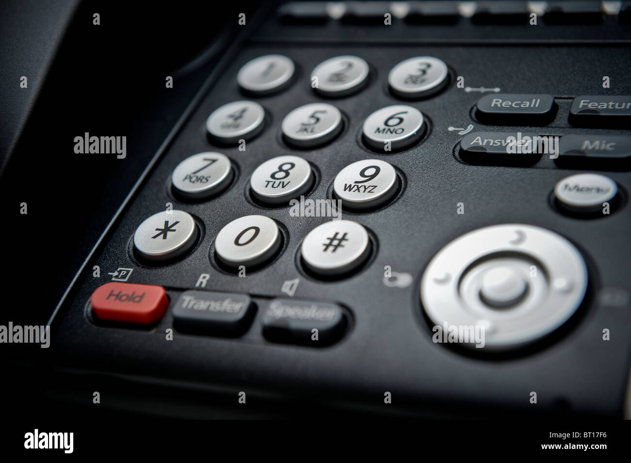push button phone keypad focusing on the number nine (9 Stock Photo - Alamy