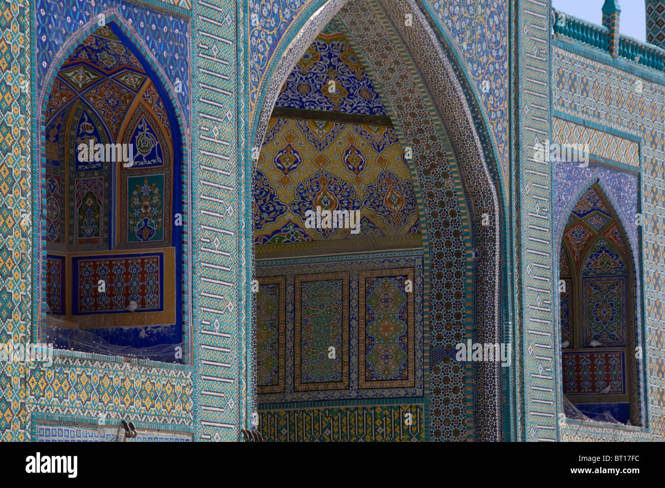 Mazar-e Sharif Blue Mosque in Afghanistan Stock Photo - Alamy