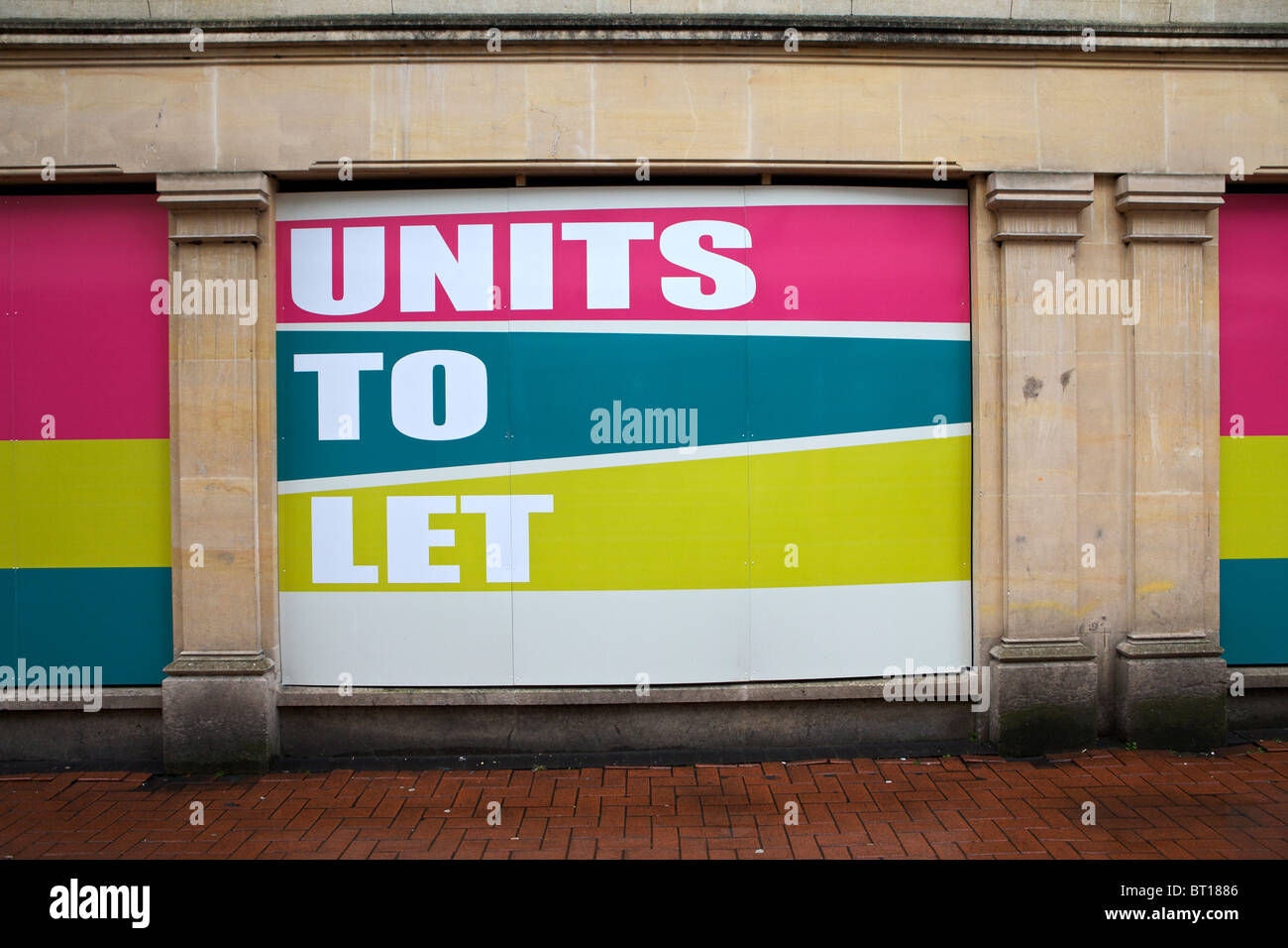 Shop units to let Stock Photo - Alamy