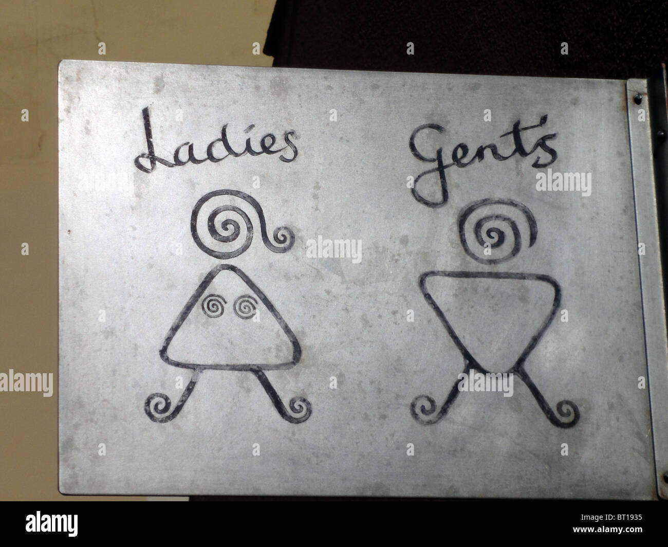 Ladies gents toilet sign hi-res stock photography and images - Alamy