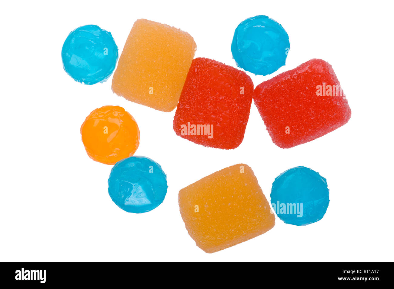 object on white - sweet candy close up Stock Photo - Alamy