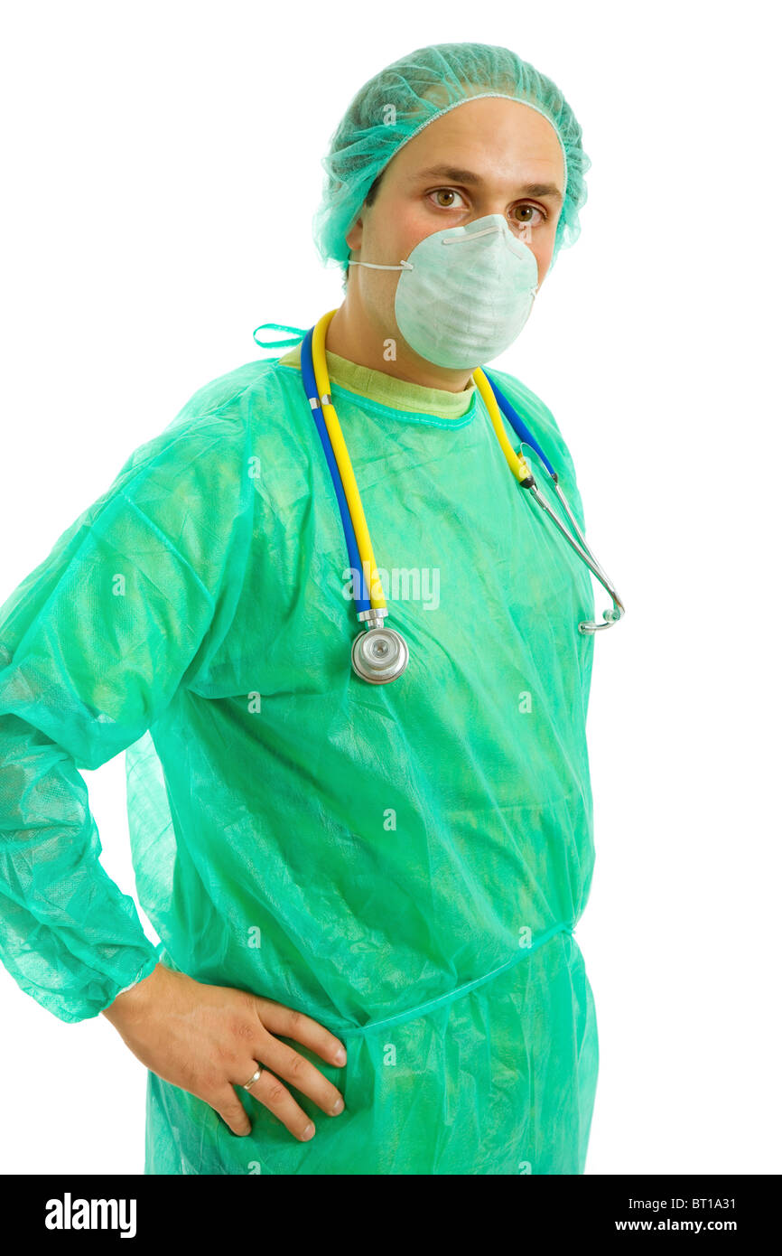 Professional male doctor in surgeon Cut Out Stock Images & Pictures - Alamy