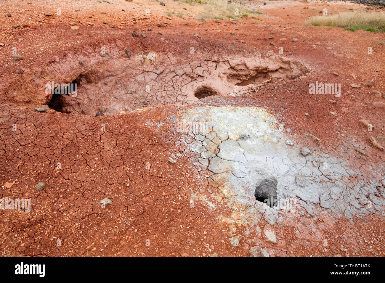 Geothermal mud pools at Hveragerdi, Iceland Stock Photo - Alamy