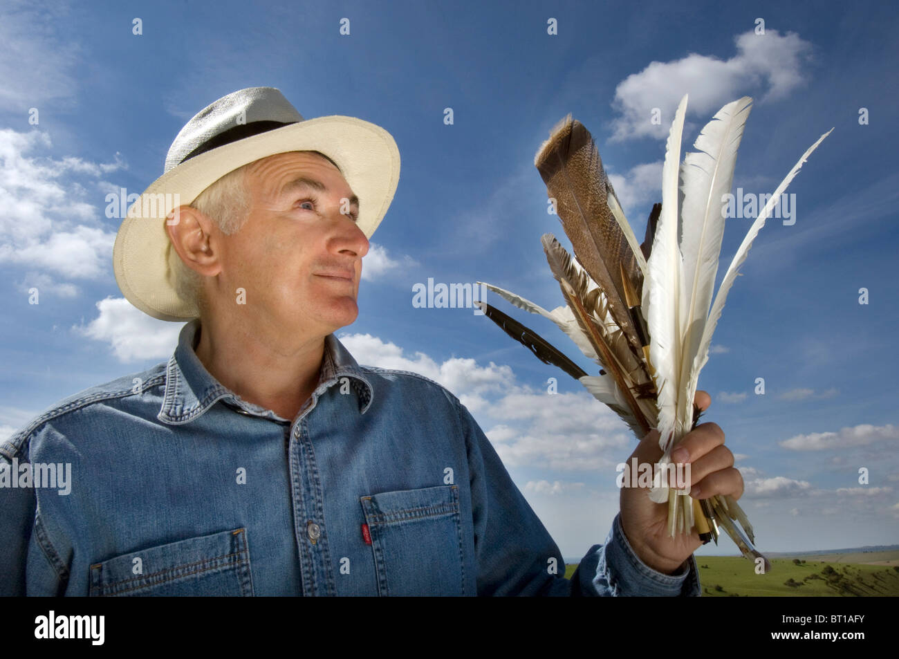Man quill writing hi-res stock photography and images - Alamy
