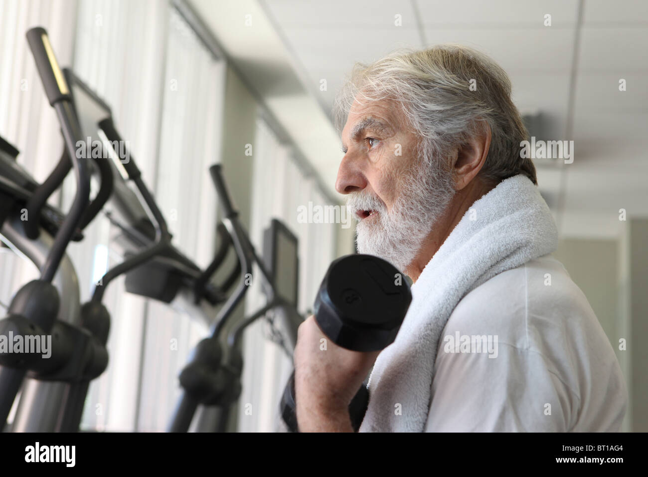 Bearded senior fitness model hi-res stock photography and images - Alamy