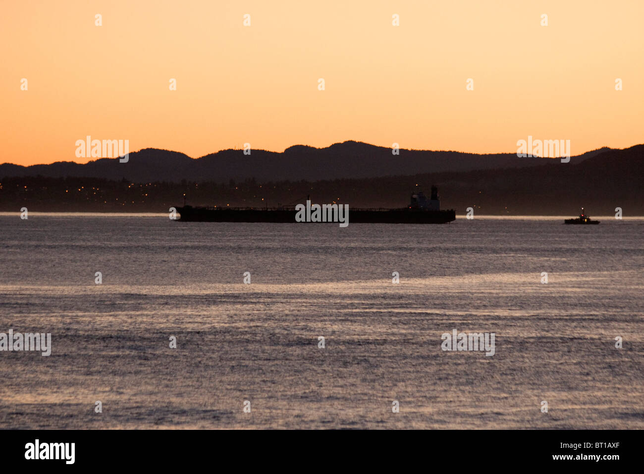 Cargo Ship passes through Haro Strait between San Juan Island ...
