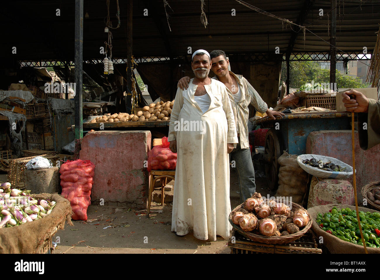 A market in Boulaq Dakrour, one of Cairo's largest informal areas Stock ...