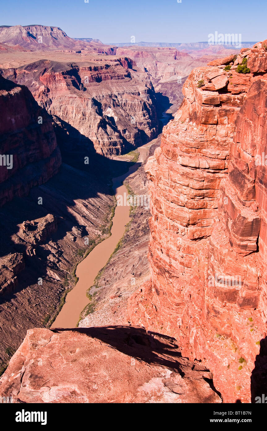 Grand Canyon and Colorado River seen from Toroweap Point, Tuweep Area ...