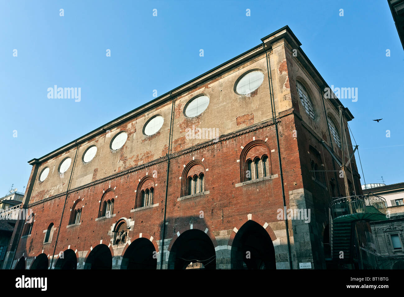 Palazzo della Ragione in Piazza dei Mercanti square, 1223, restored by ...