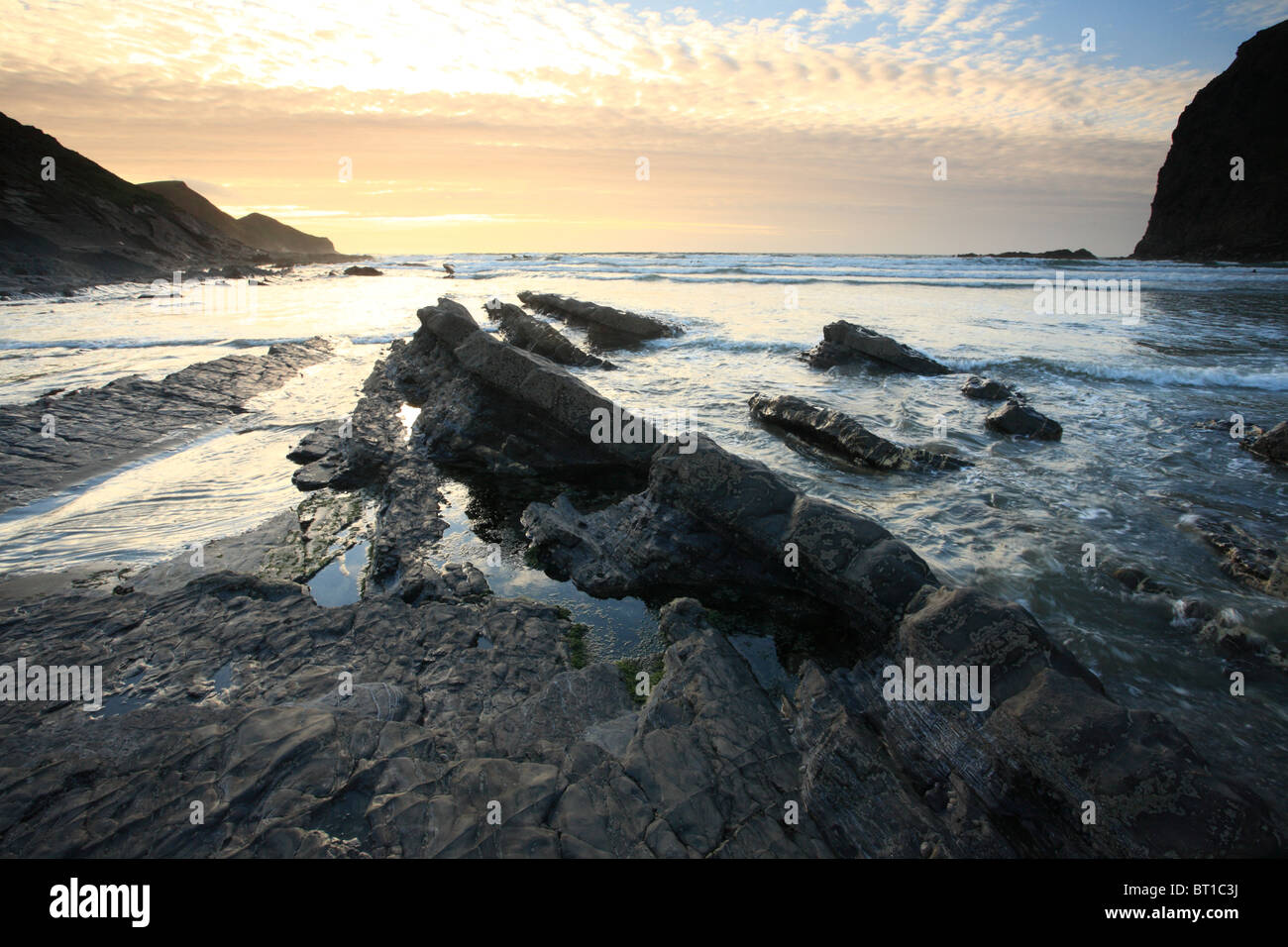 Crackington Haven Beach, North Cornwall, England, UK Stock Photo - Alamy