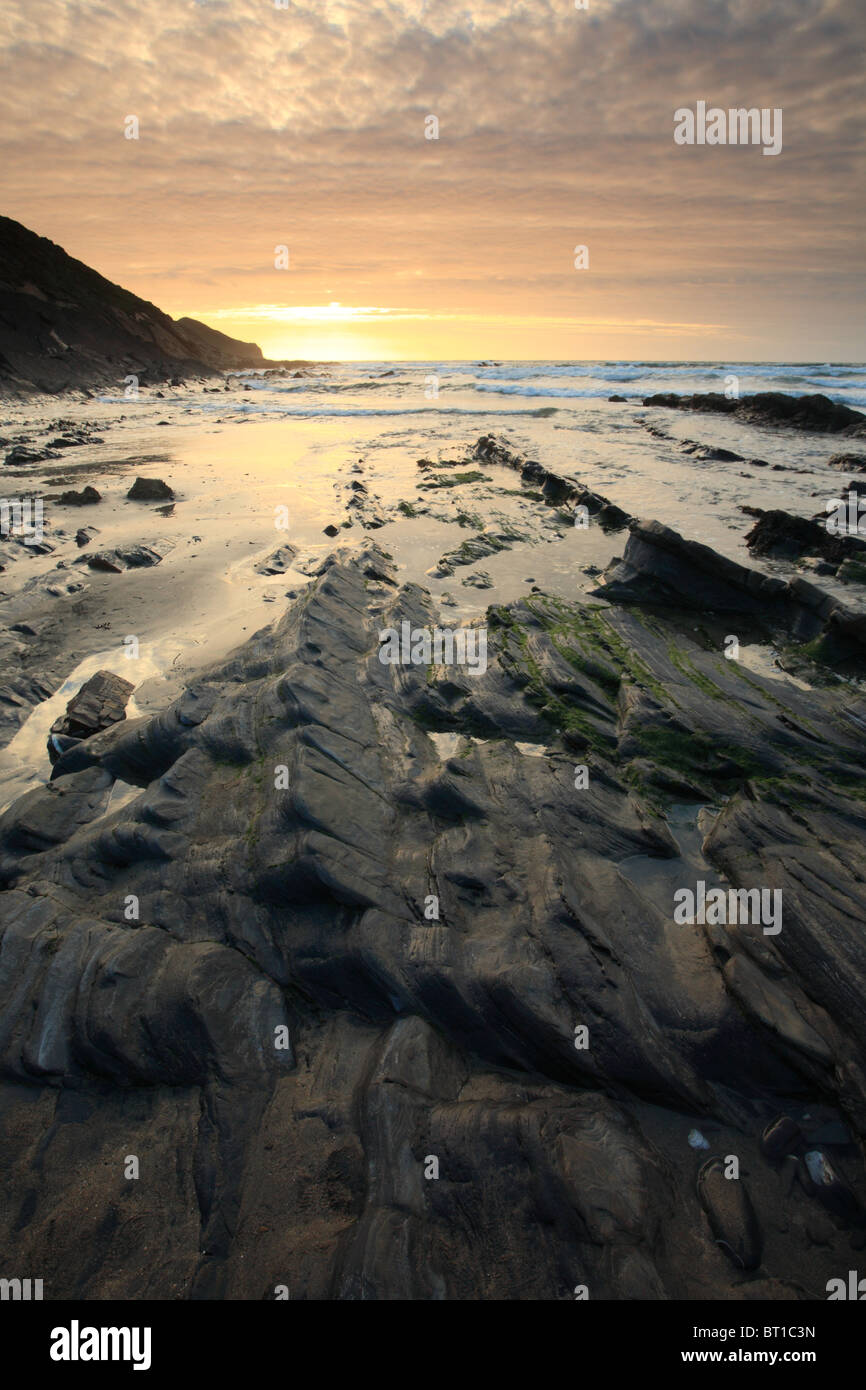 Crackington Haven Beach, North Cornwall, England, UK Stock Photo - Alamy