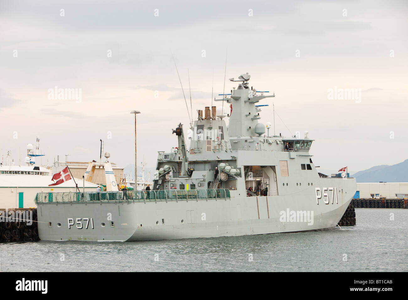 An Icelandic navy vessel in Reykjavik harbour, Iceland Stock Photo - Alamy