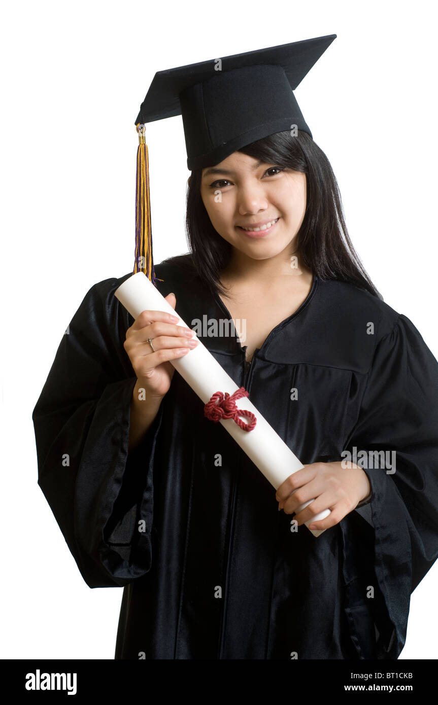 Asian female graduate student Stock Photo - Alamy