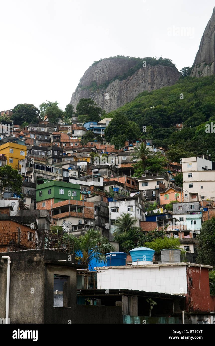 A view of a favela in RIo Stock Photo - Alamy