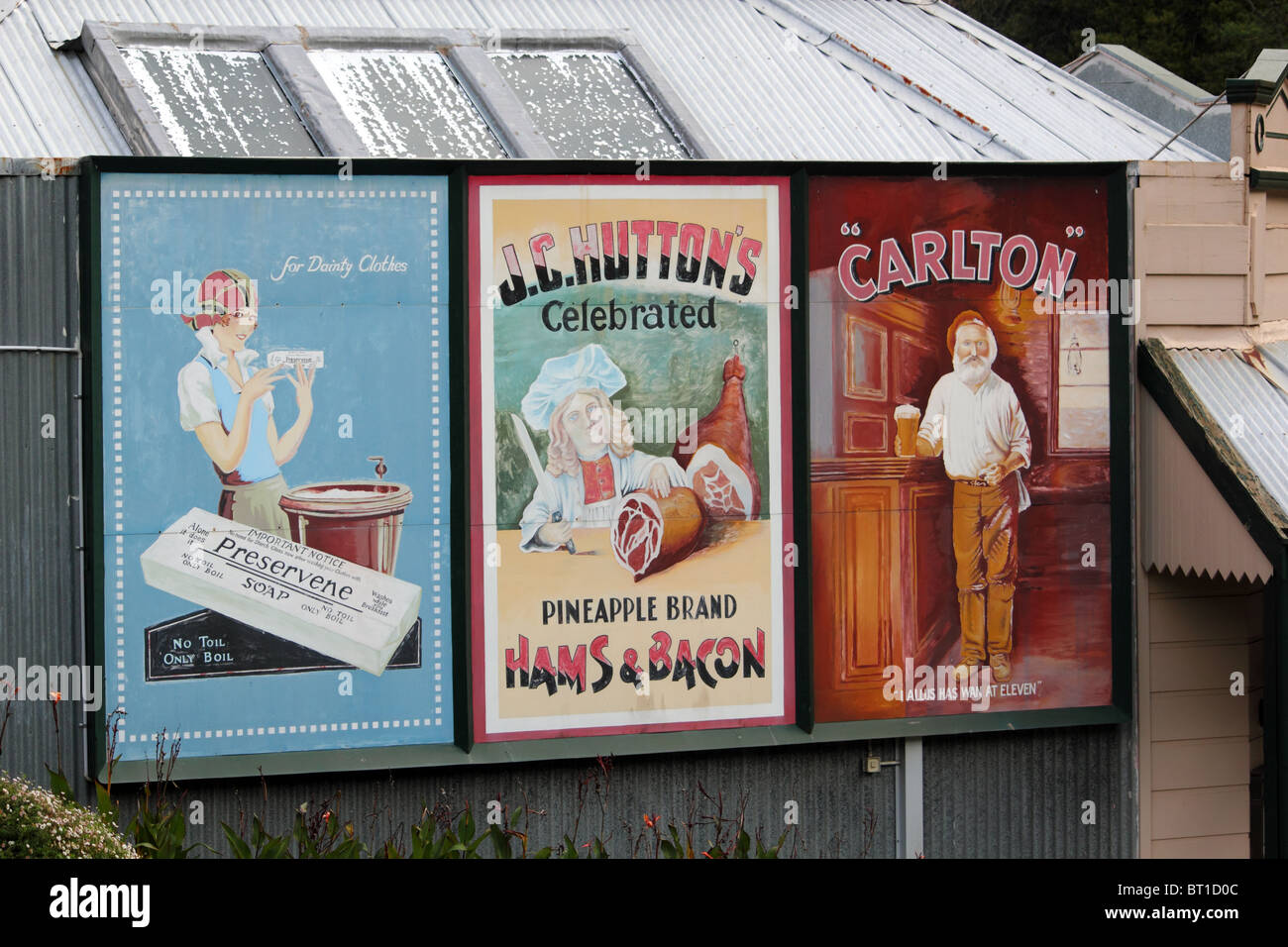 OLD ADVERTISING POSTERS BDB Stock Photo - Alamy