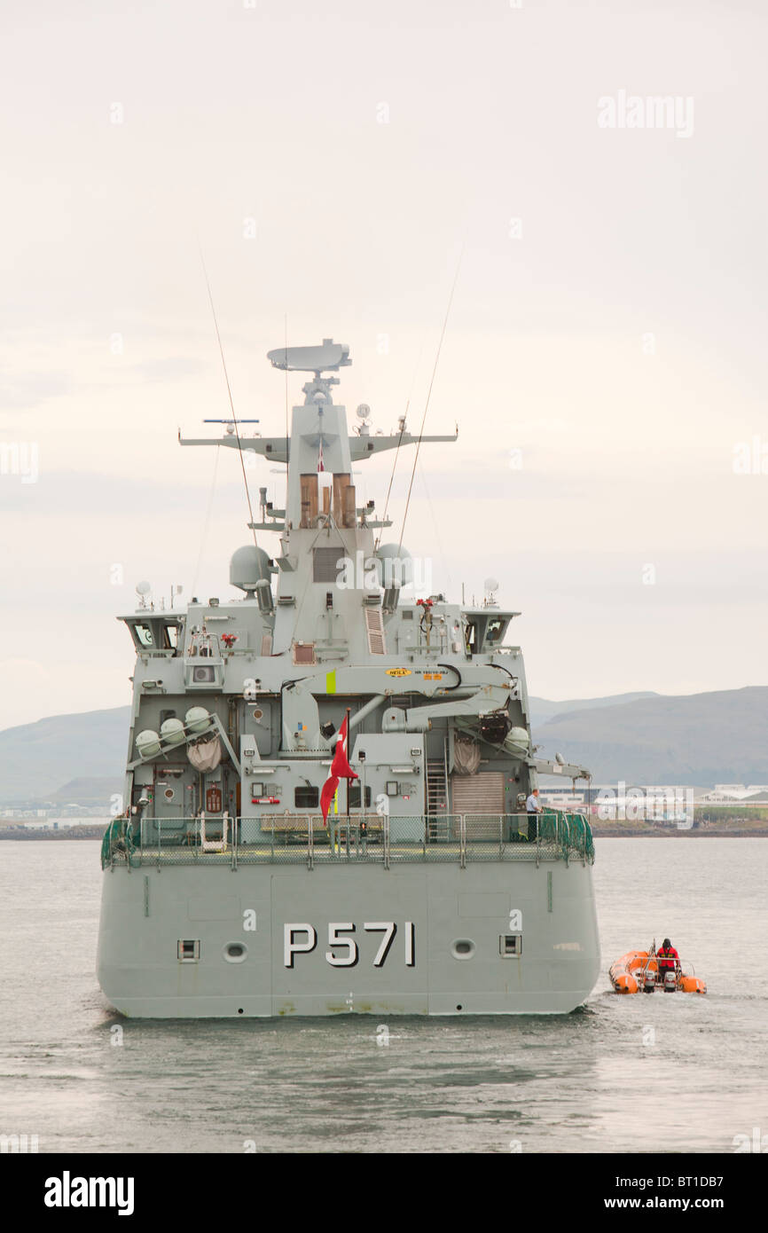 An Icelandic navy vessel in Reykjavik harbour, Iceland Stock Photo - Alamy