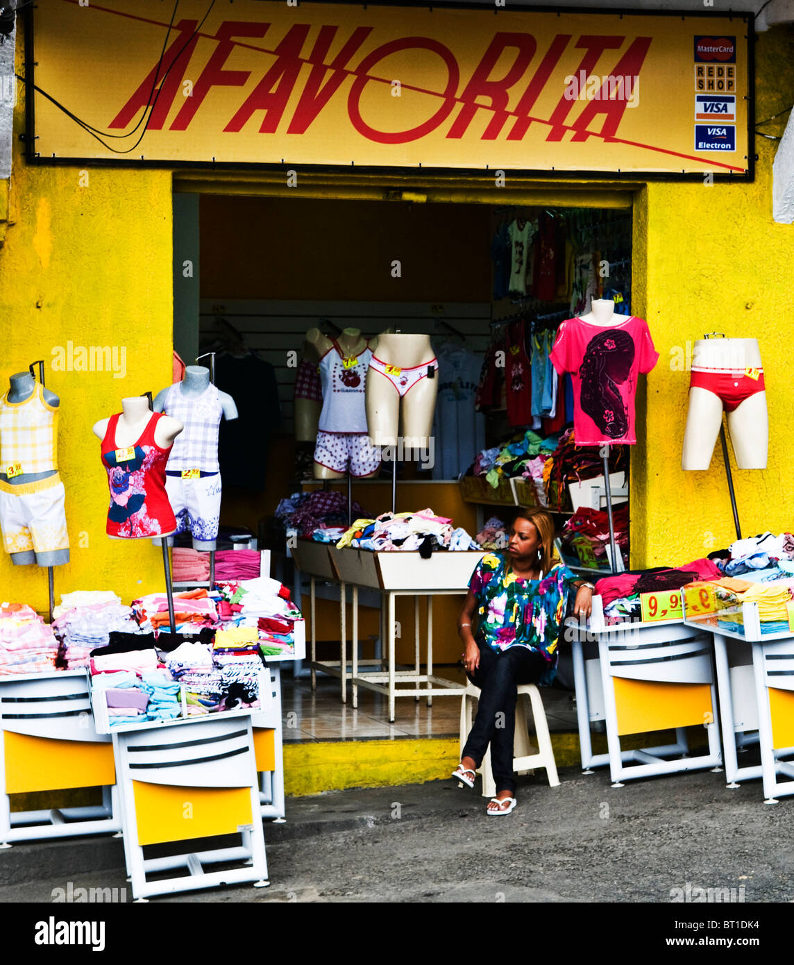 A colorful shop in a favela in Rio Stock Photo - Alamy