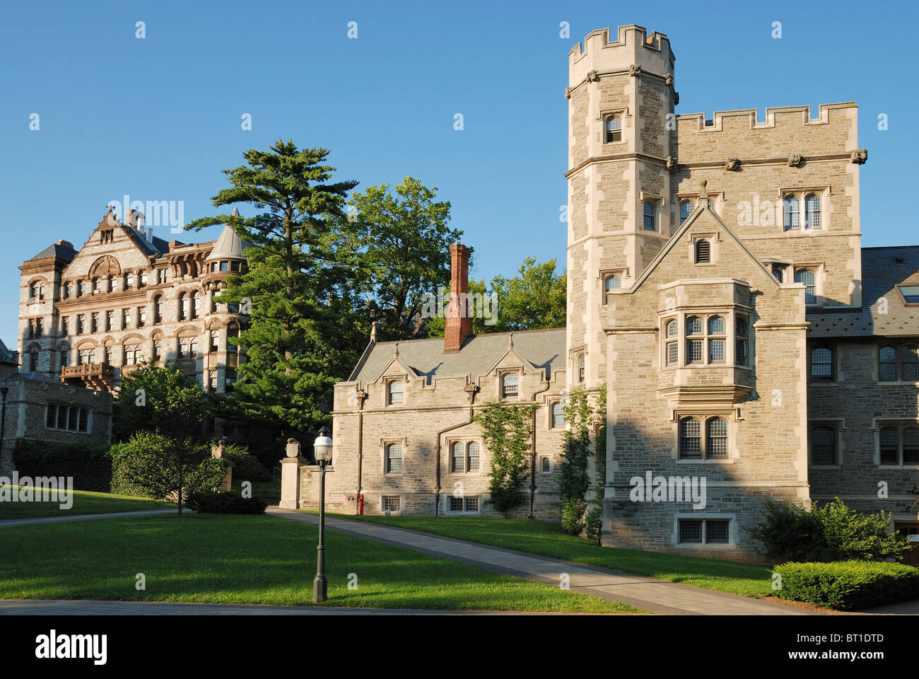 There are Gothic buildings in campus of Princeton University Stock ...