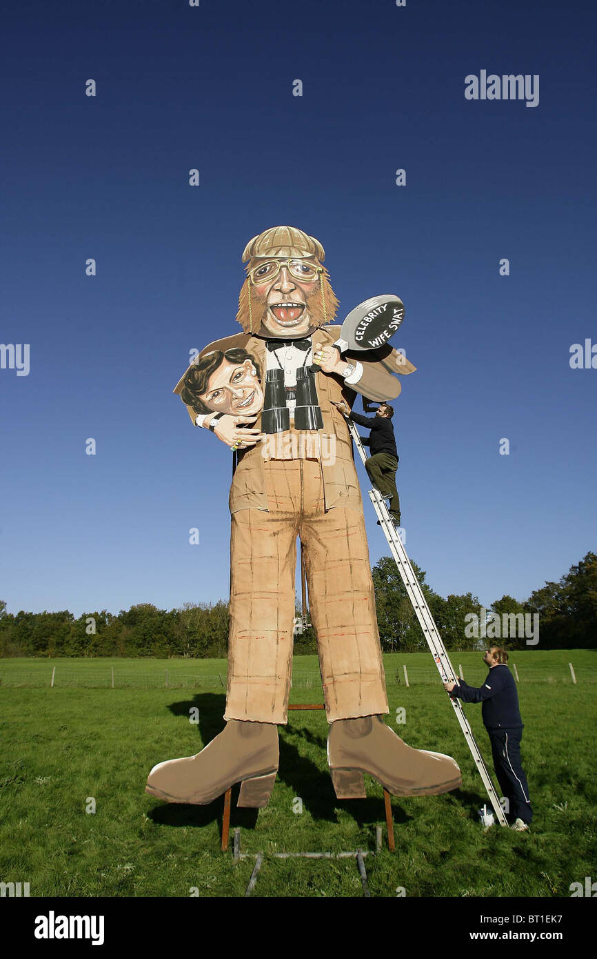 Edenbridge Bonfire Society effigy of John McCririck. Picture by James ...