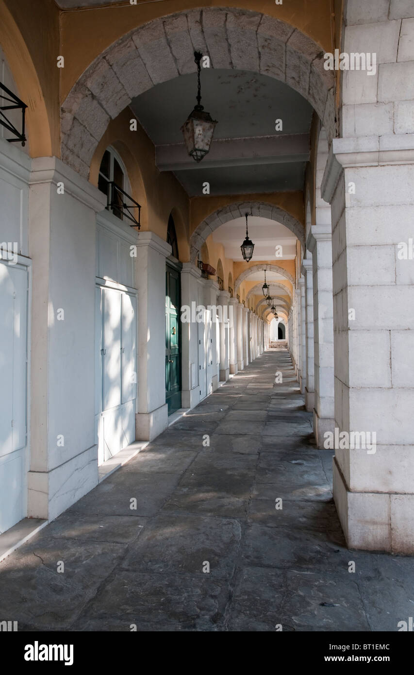 White stone archways in a city Stock Photo - Alamy