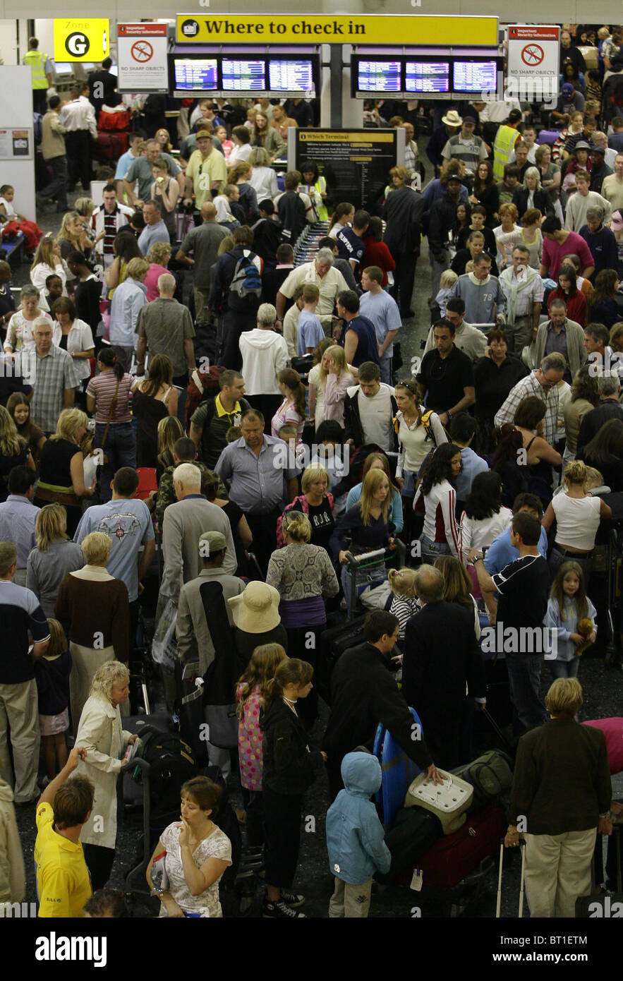 Gatwick Airport's South Terminal check-in area. Picture by James ...