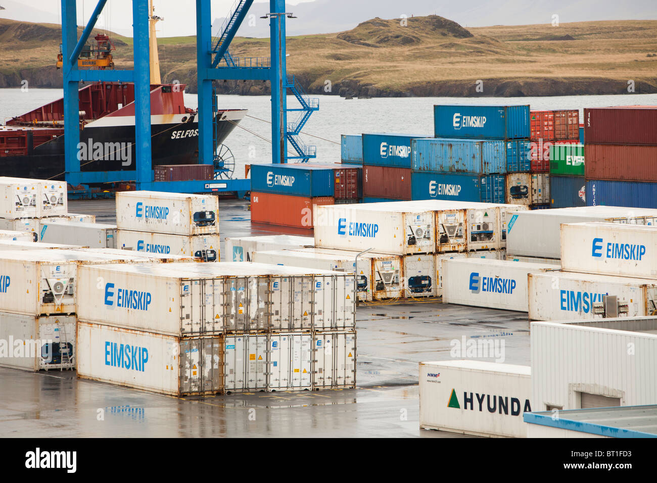 A container port in Reykjavik, Iceland Stock Photo - Alamy