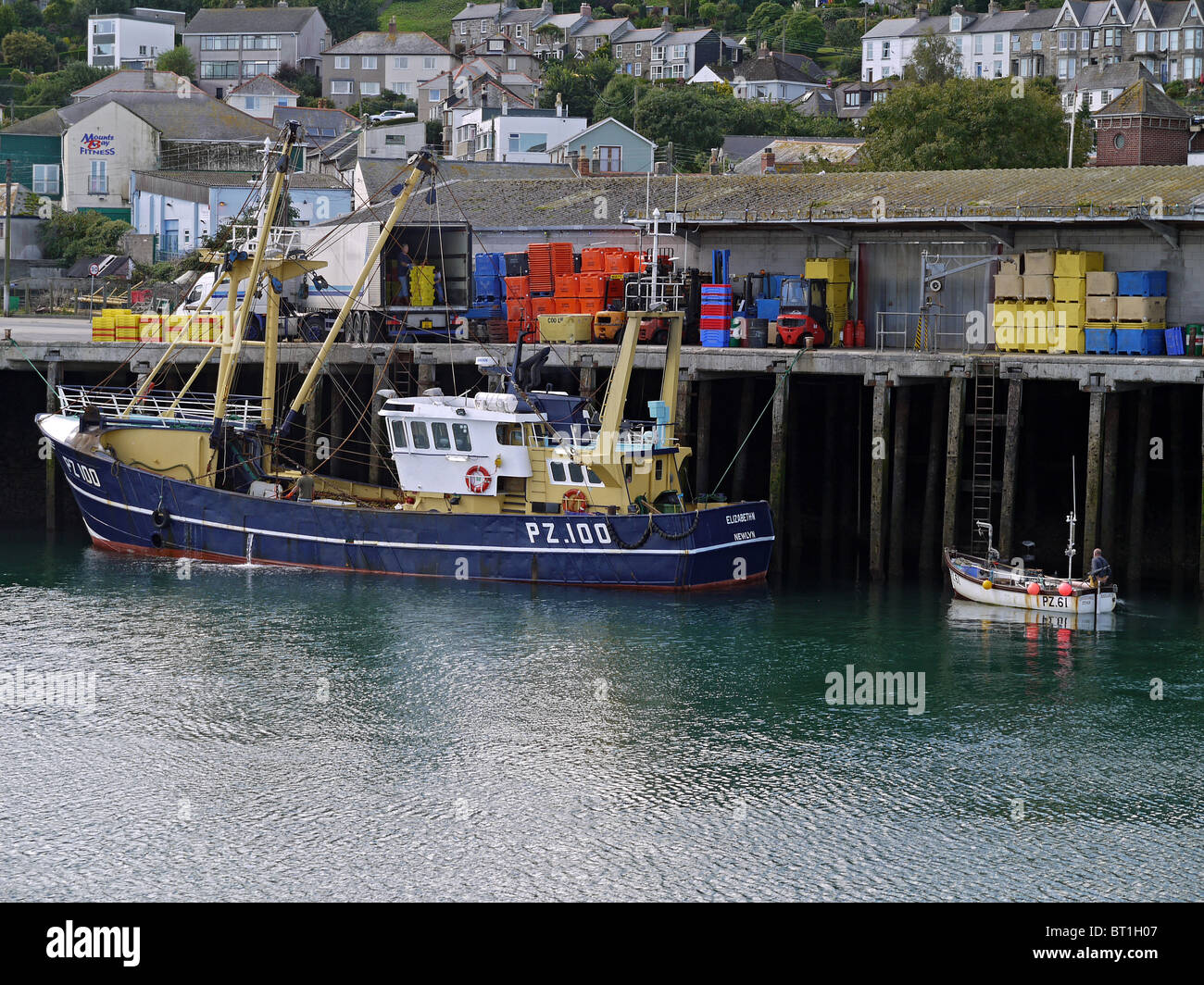 Fishing trawler landing catch in hi-res stock photography and images ...