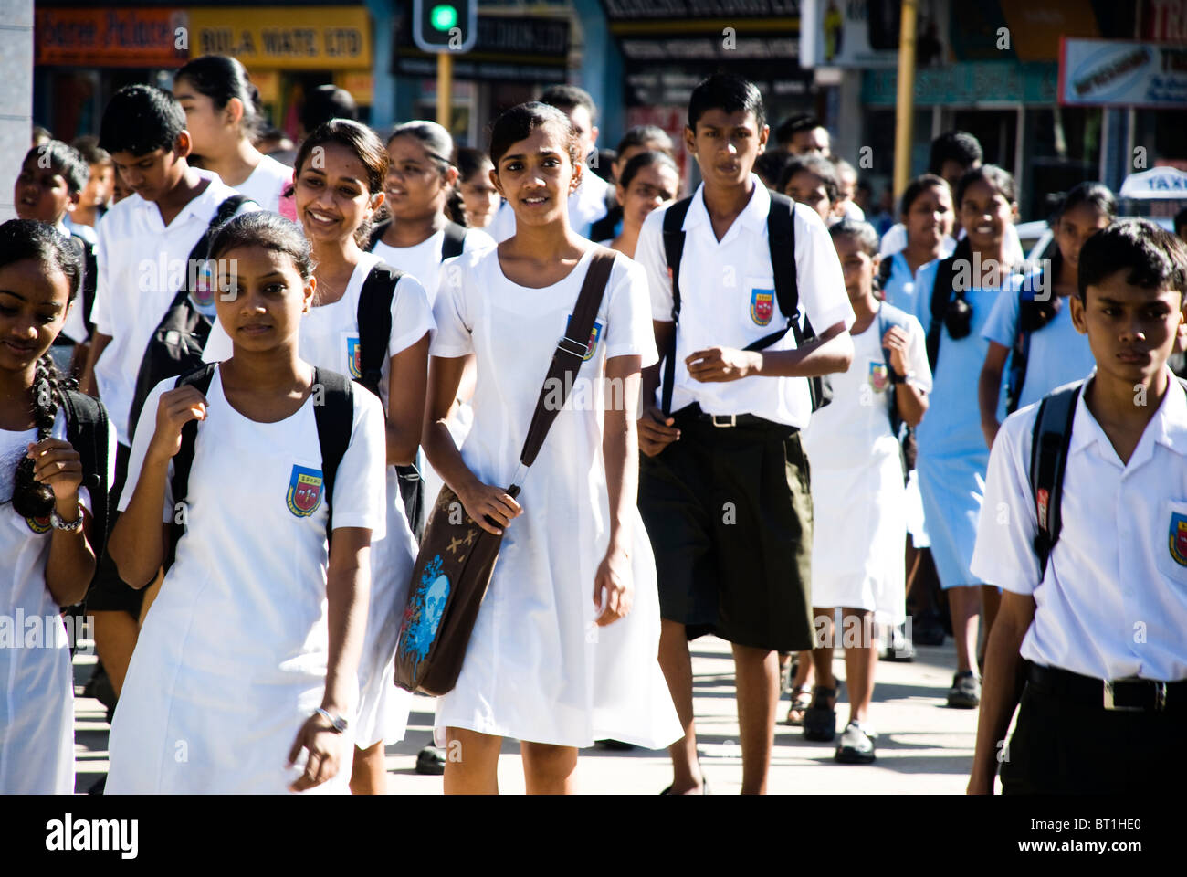 Fijian school children hi-res stock photography and images - Alamy