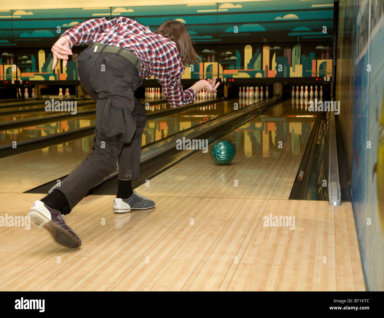man by bowling Stock Photo - Alamy
