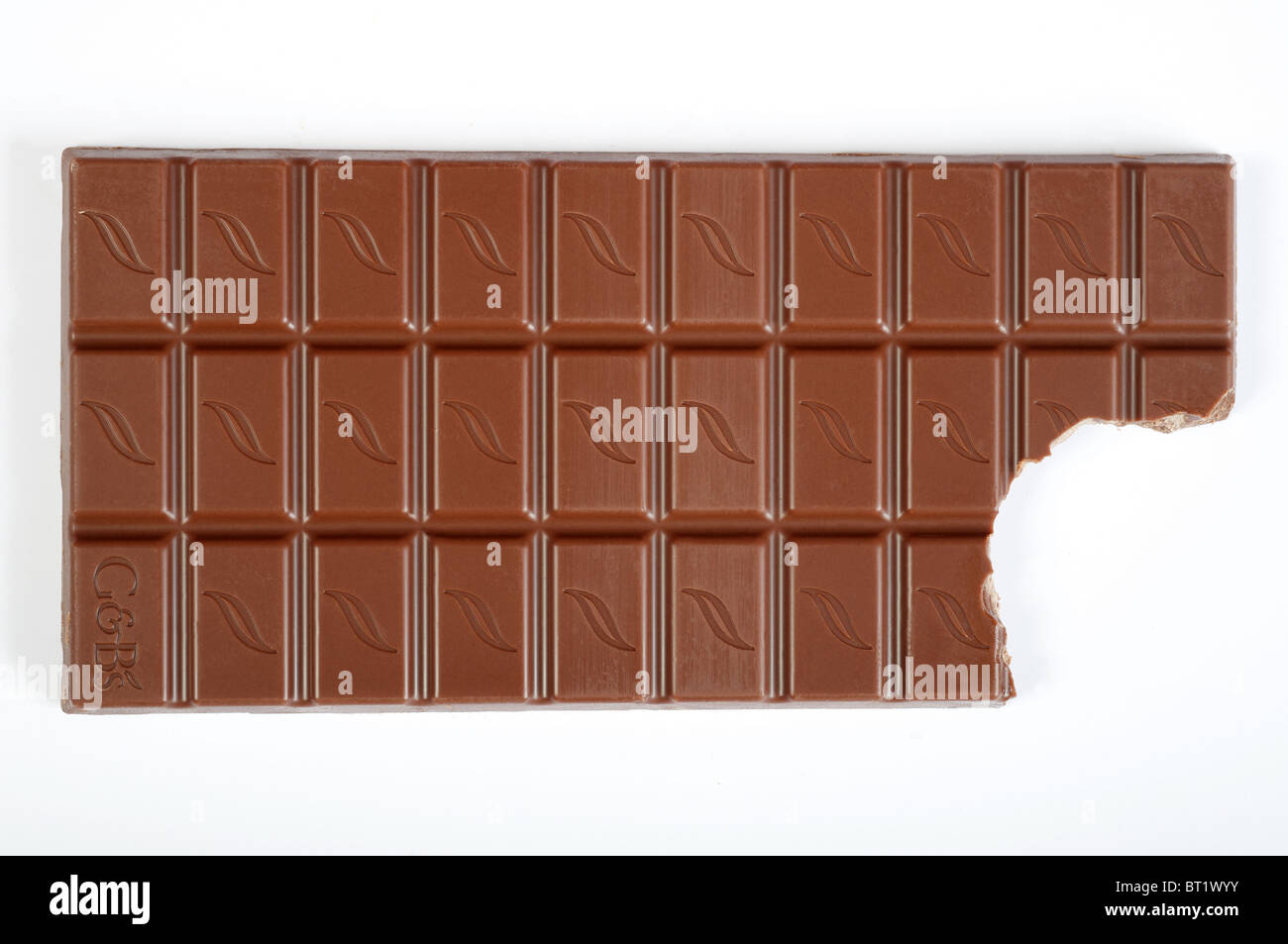 Green & Blacks milk chocolate bar Stock Photo - Alamy