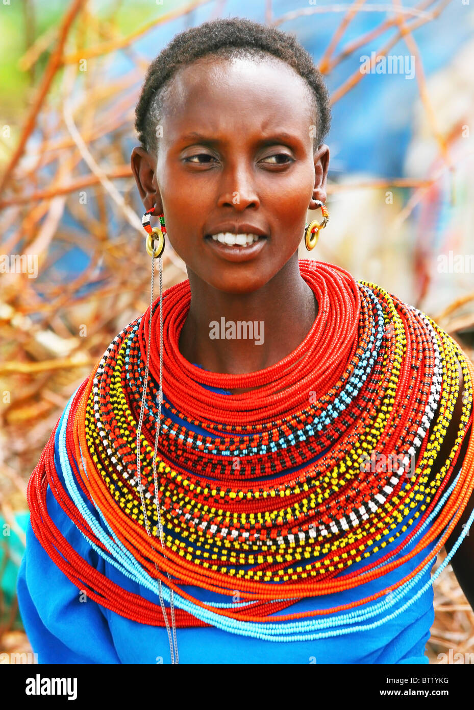 Portrait of a happy African lady Stock Photo - Alamy