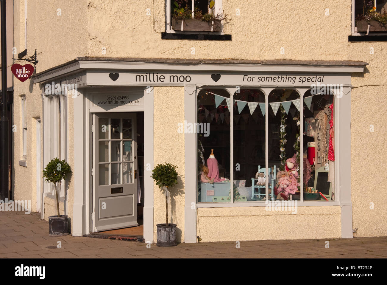 Millie Moo children's gift shop, Leyburn, North Yorkshire Stock Photo ...